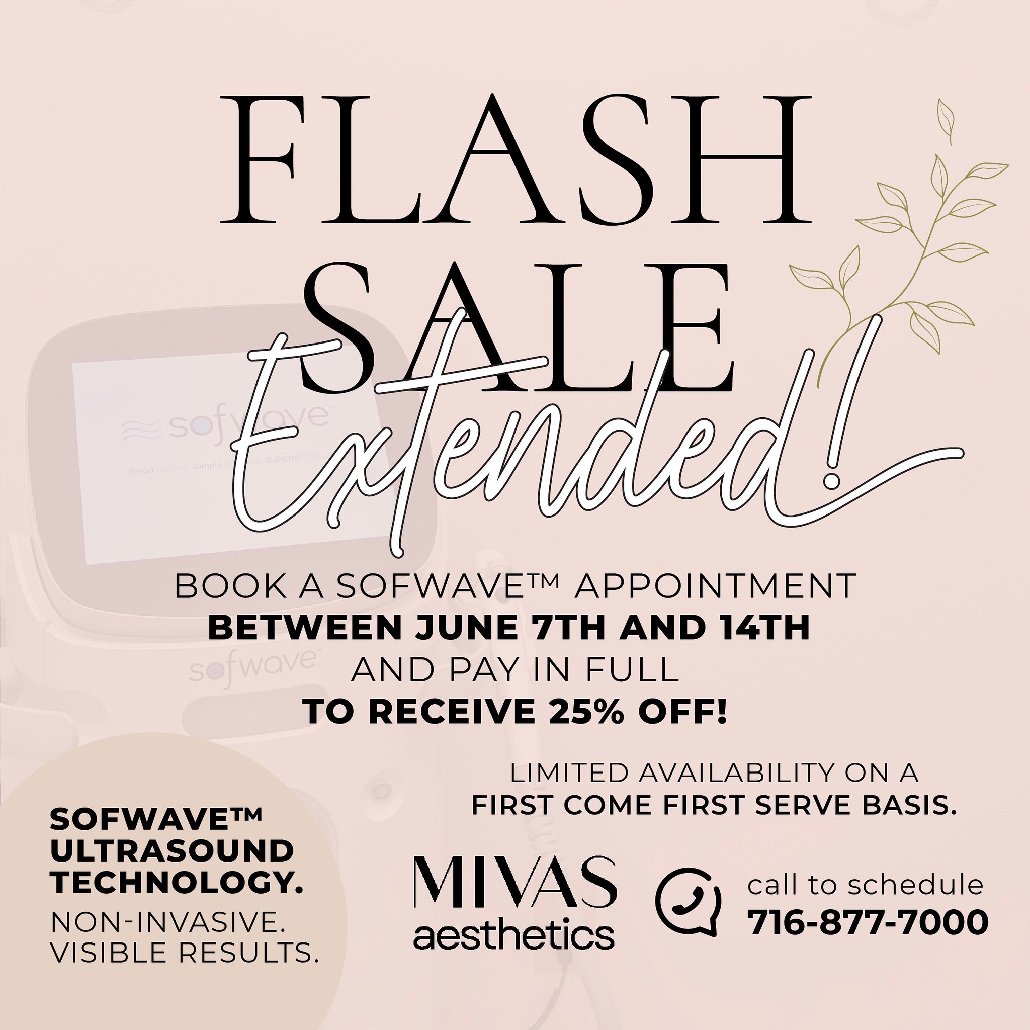 Exciting News – We’ve EXTENDED our Flash Sale! - MIVAS aesthetics